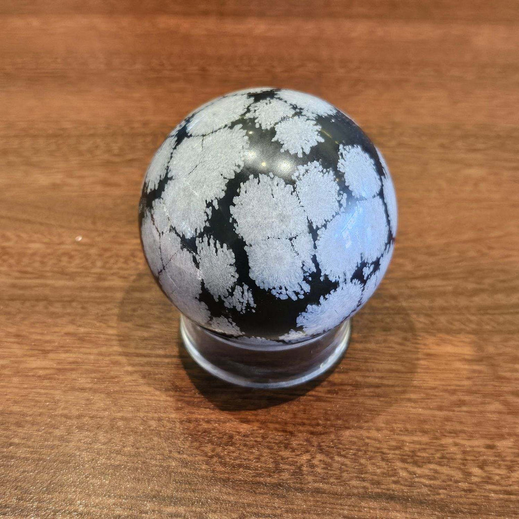 Snowflake obsidian sphere – Kamala's Own Perfumery